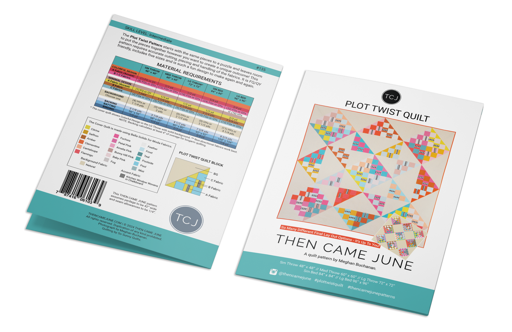 Plot Twist Quilt Pattern - Printed – Then Came June