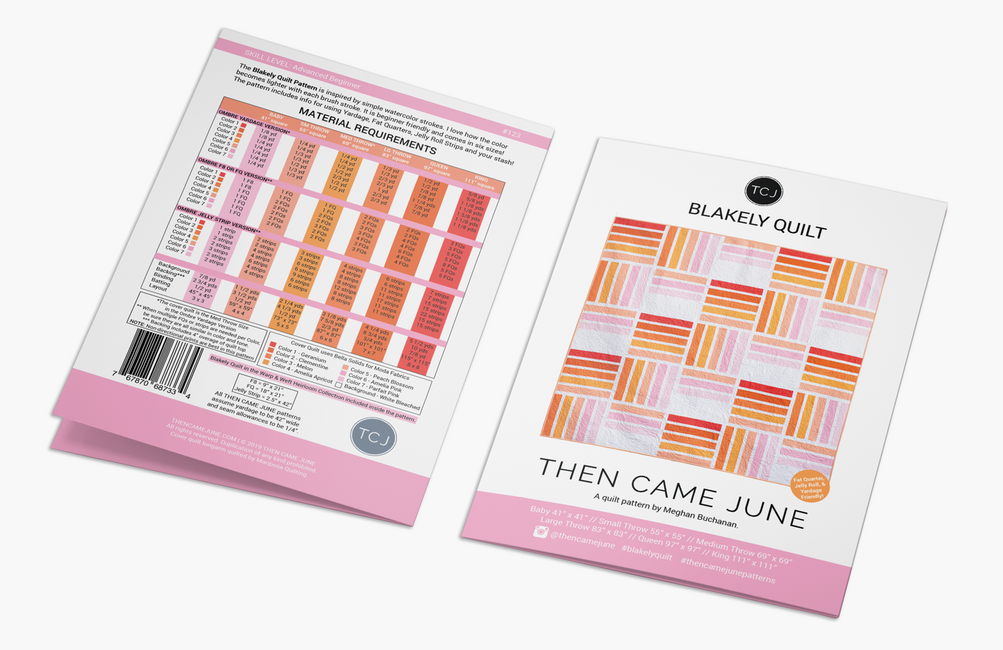 Blakely Quilt Pattern - Printed – Then Came June