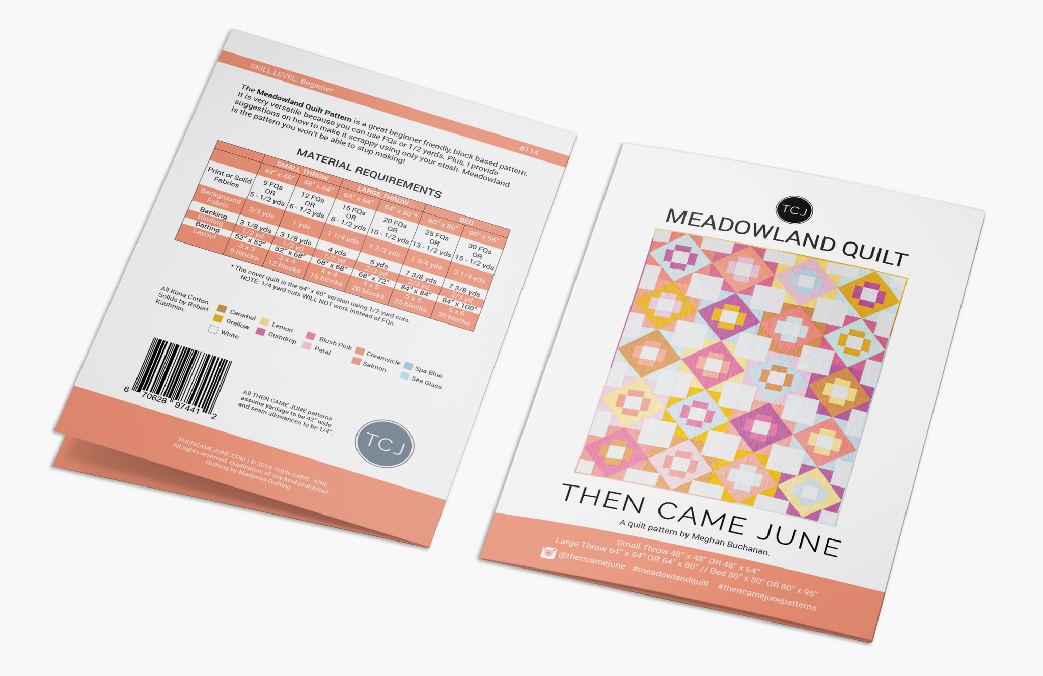 Meadowland Quilt Pattern - Printed – Then Came June