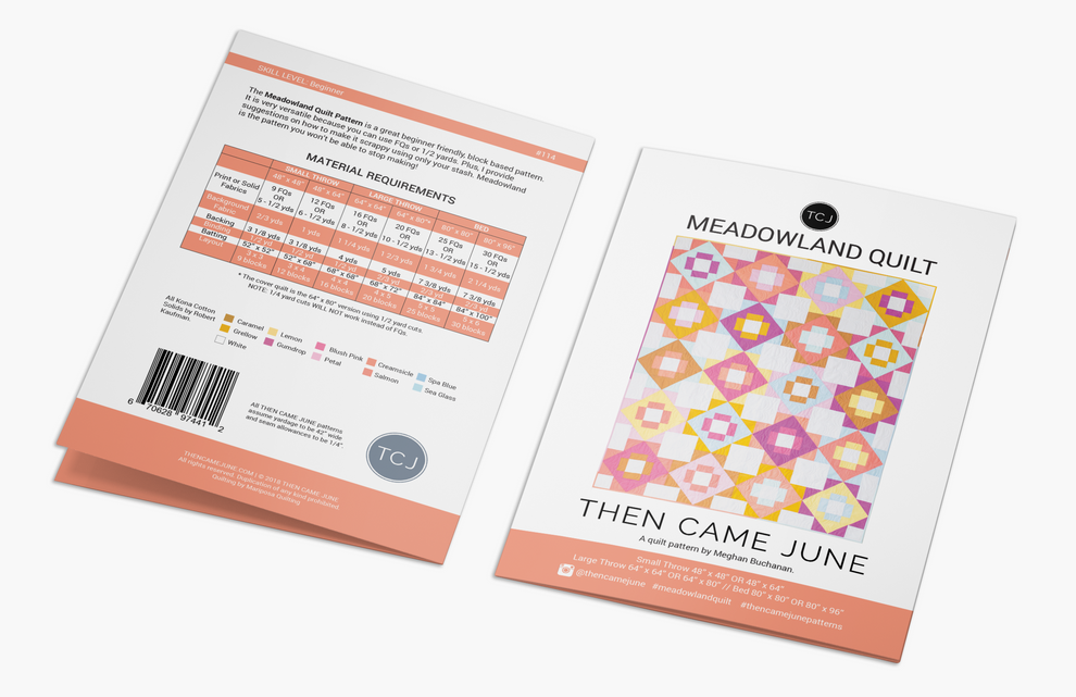 Meadowland Quilt Pattern - Printed – Then Came June