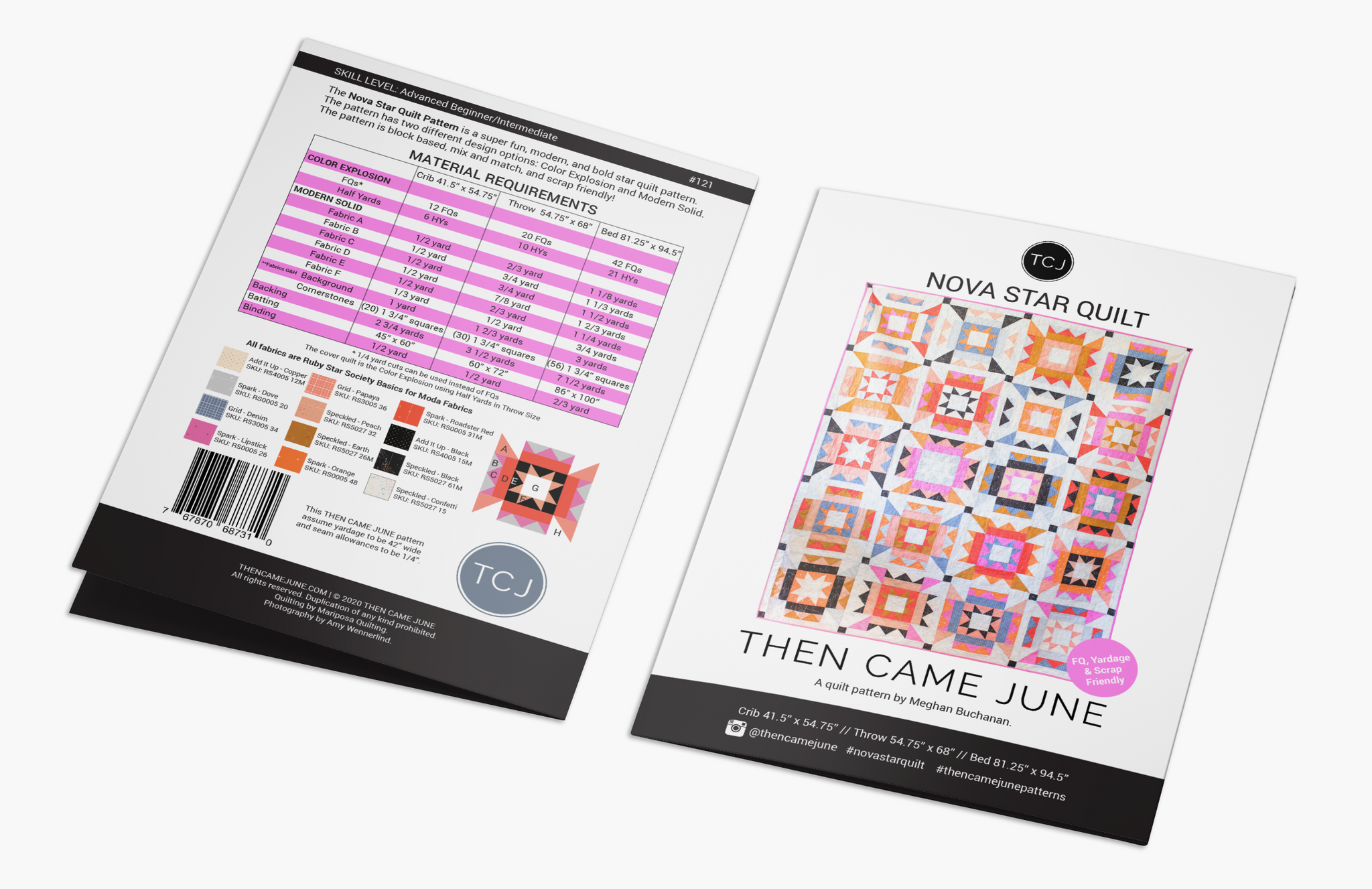 Nova Star Quilt Pattern - Printed – Then Came June